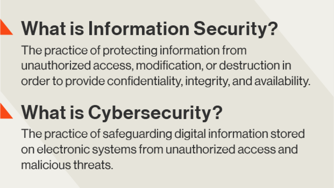 Cybersecurity vs. Information Security: What's the Difference?